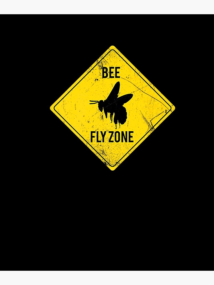 "Bee Fly Zone Beekeeper Apiary Insect" Poster by KathrineSandnes ...