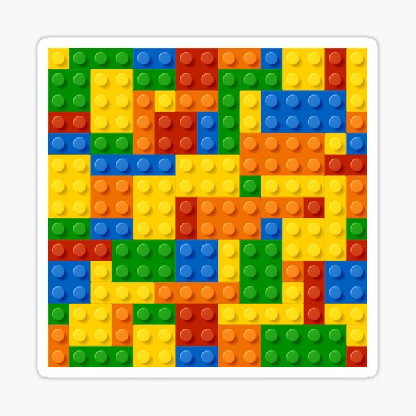 "Building Blocks Construction Brick " Sticker by DV-LTD | Redbubble