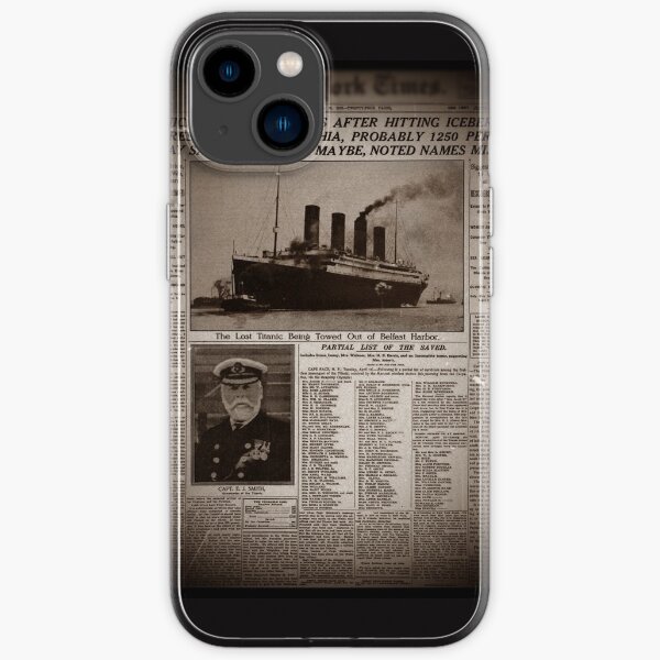 "News Article About RMS Titanic" iPhone Case for Sale by dianegaddis ...