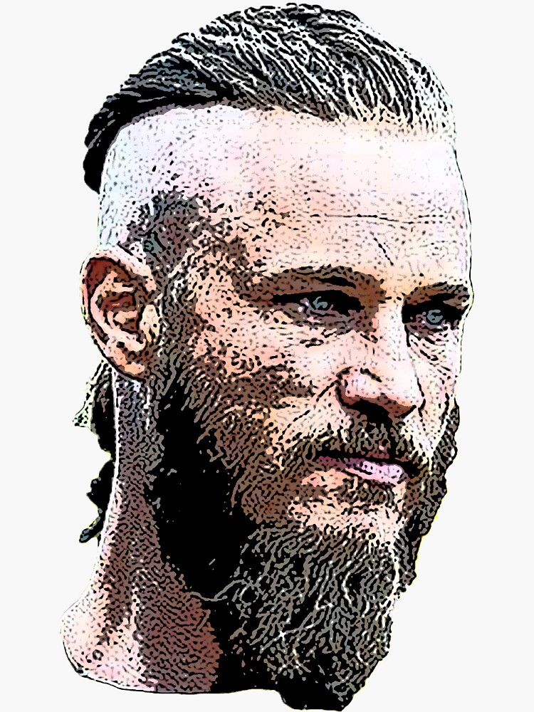 "Ragnar Lothbrok " Sticker by MarjanHristov | Redbubble