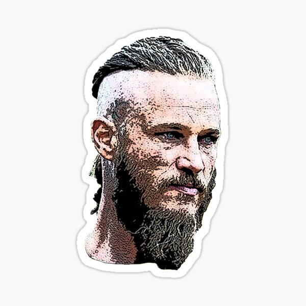 "Ragnar Lothbrok " Sticker by MarjanHristov | Redbubble
