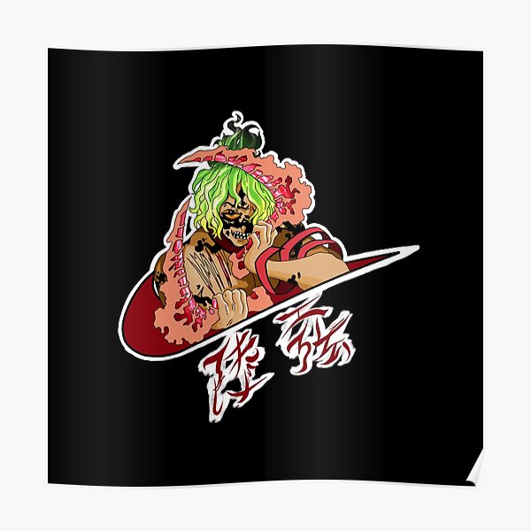"Upper moon six Gyutaro logo" Poster by Aliriyus | Redbubble