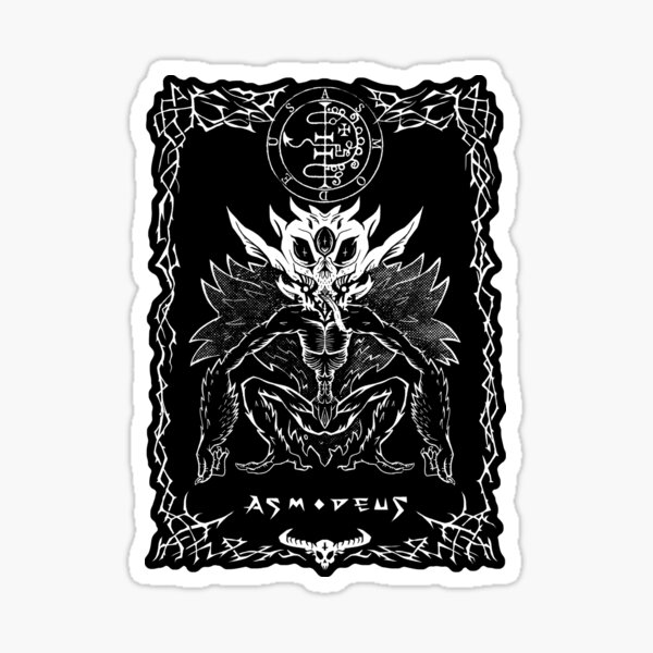 "ASMODEUS" Sticker by Krobilad | Redbubble