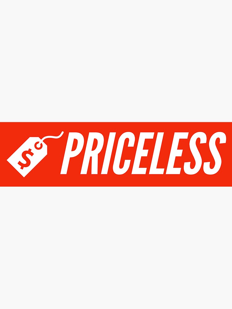 "Priceless" Sticker by clipartz | Redbubble