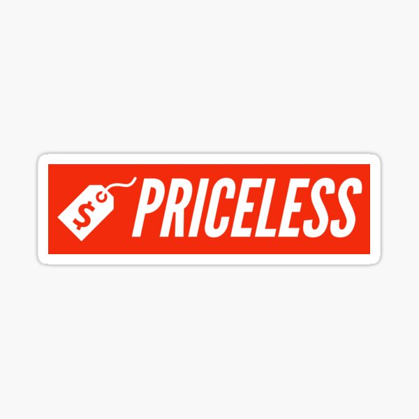 "Priceless" Sticker by clipartz | Redbubble