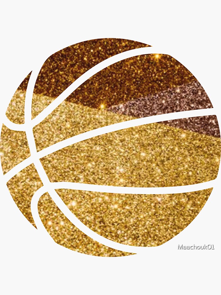 "Geometric Basketball Shape Low Poly Basketball Gift" Sticker by ...