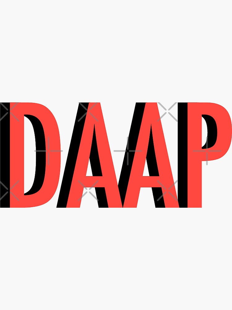 "DAAP" Sticker for Sale by amiahheard | Redbubble