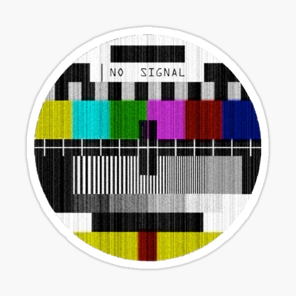 "No Signal" Sticker for Sale by TheaterOfHexe | Redbubble