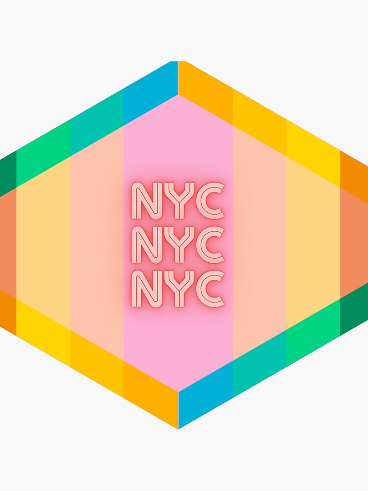 "NYC New York Manhattan" Sticker for Sale by Kilvish | Redbubble