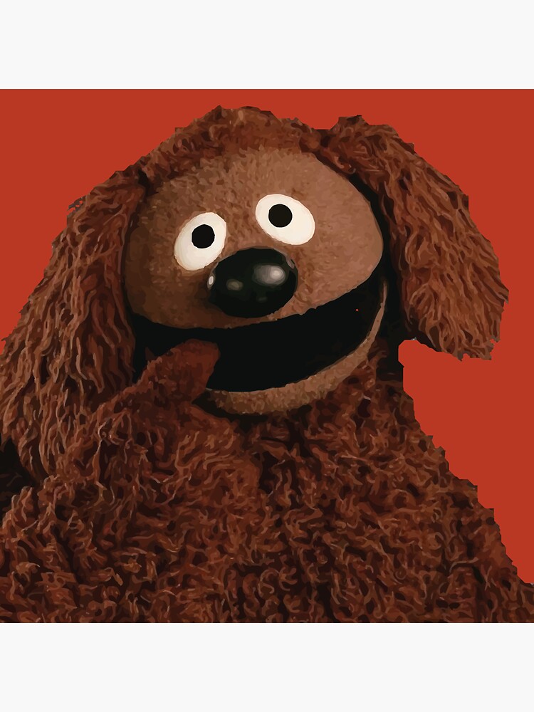 "Rowlf the Dog" Sticker by Mupplin | Redbubble