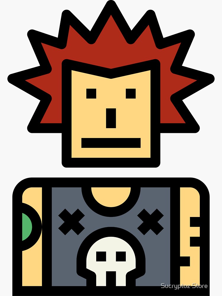 "CryptoPunk NFT Cryptocurrency" Sticker for Sale by pedriniv | Redbubble