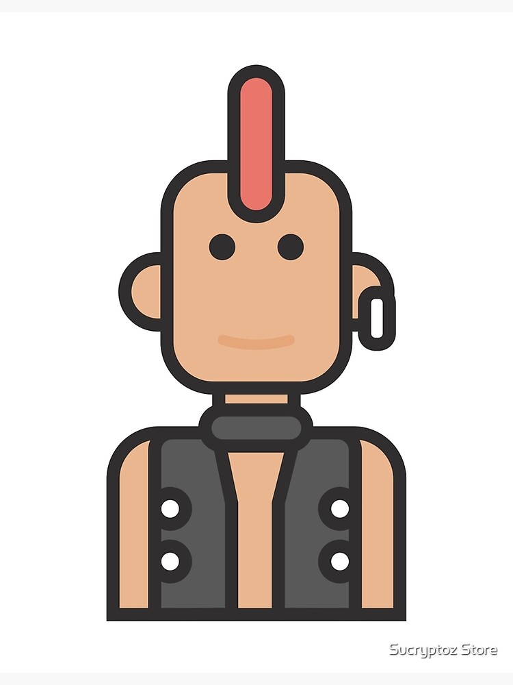 "CryptoPunk Mohawk NFT Cryptocurrency" Poster for Sale by pedriniv ...