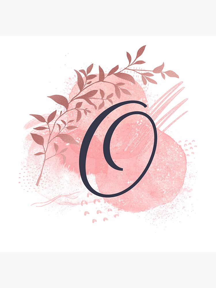 Pegatina «Diseño individual de la letra 'O' en oro rosa» de smartrau ...