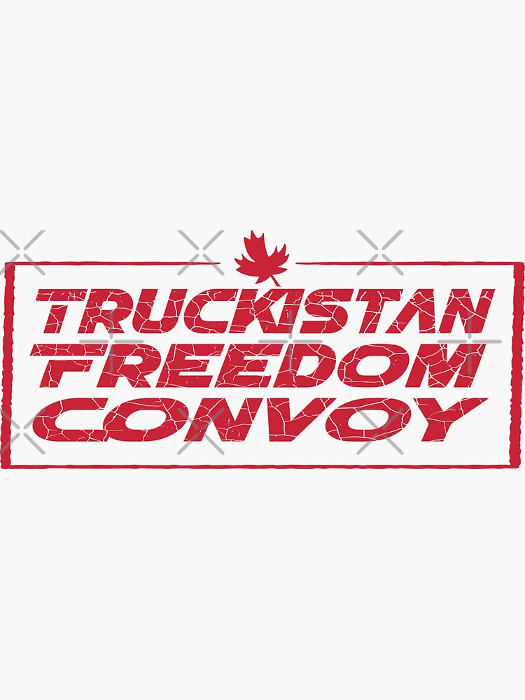 "Truckistan - Truckistan Freedom Convoy" Sticker by Mischievous01 ...