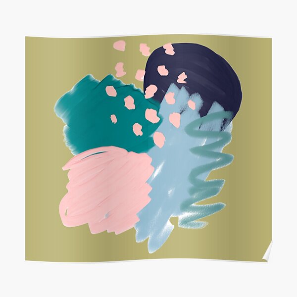 "paint smear" Poster for Sale by Kris-Den | Redbubble