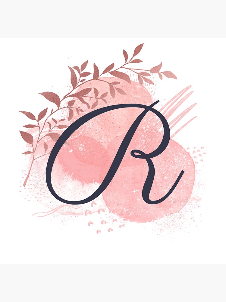 Pegatina «Diseño individual de la letra 'R' en oro rosa» de smartrau ...