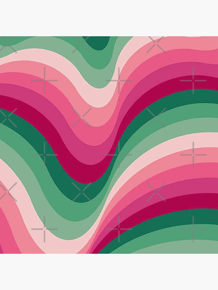 "Watermelon wave,mid century modern art,1960s mod,in mod we trust ...