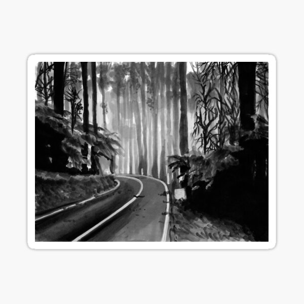 "Roadway" Sticker by AAILLLUSTRATION | Redbubble