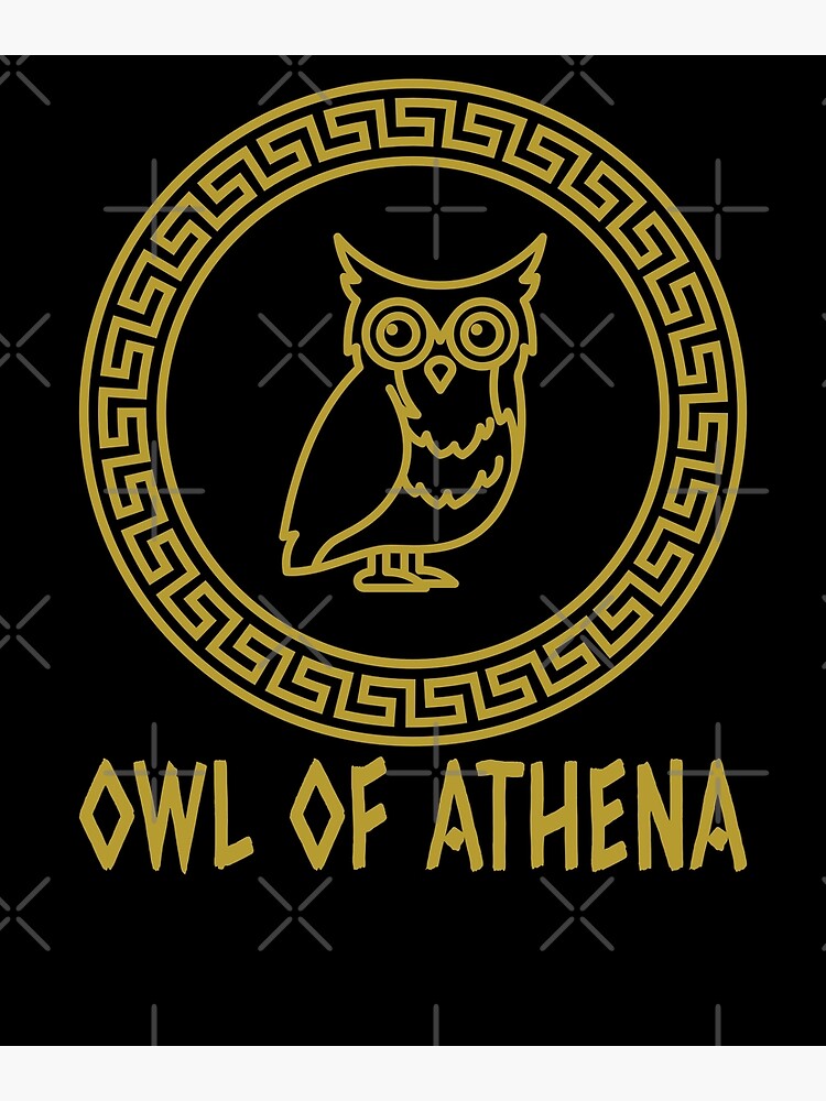 "Ancient Greek Goddess Of Wisdom | Owl Of Athena" Canvas Print for Sale ...