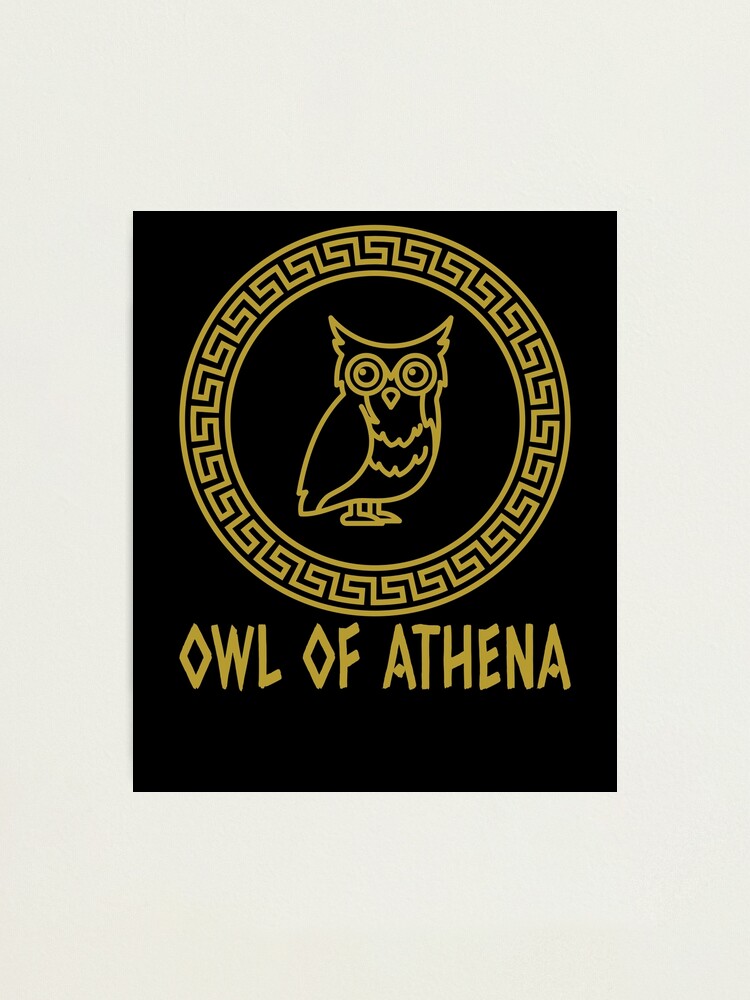 Lámina fotográfica «Diosa griega antigua de la sabiduría | Búho De ...