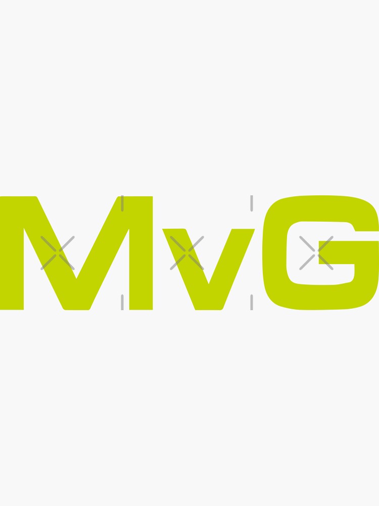 "MVG alternate logo" Sticker by FlawlessCheese | Redbubble