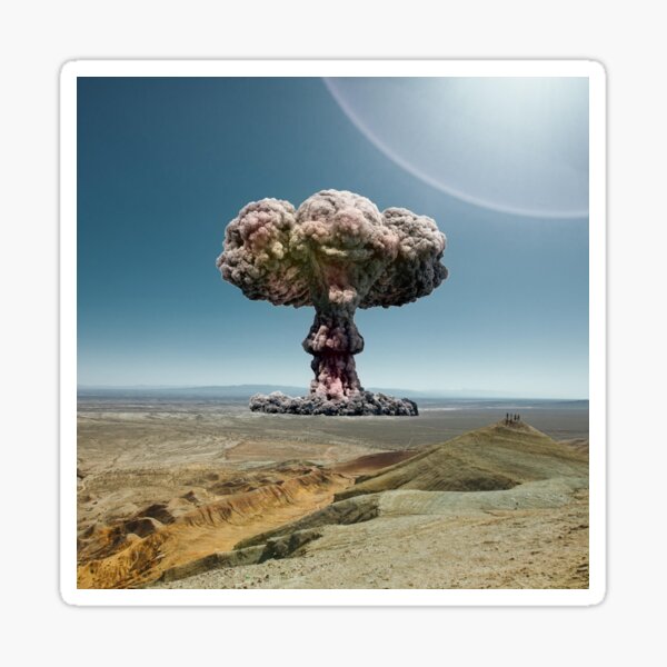 "nuclear bomb explosion" Sticker by jsebouvi | Redbubble
