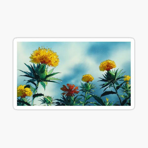 "Only yesterday flowers" Sticker by lermand7 | Redbubble