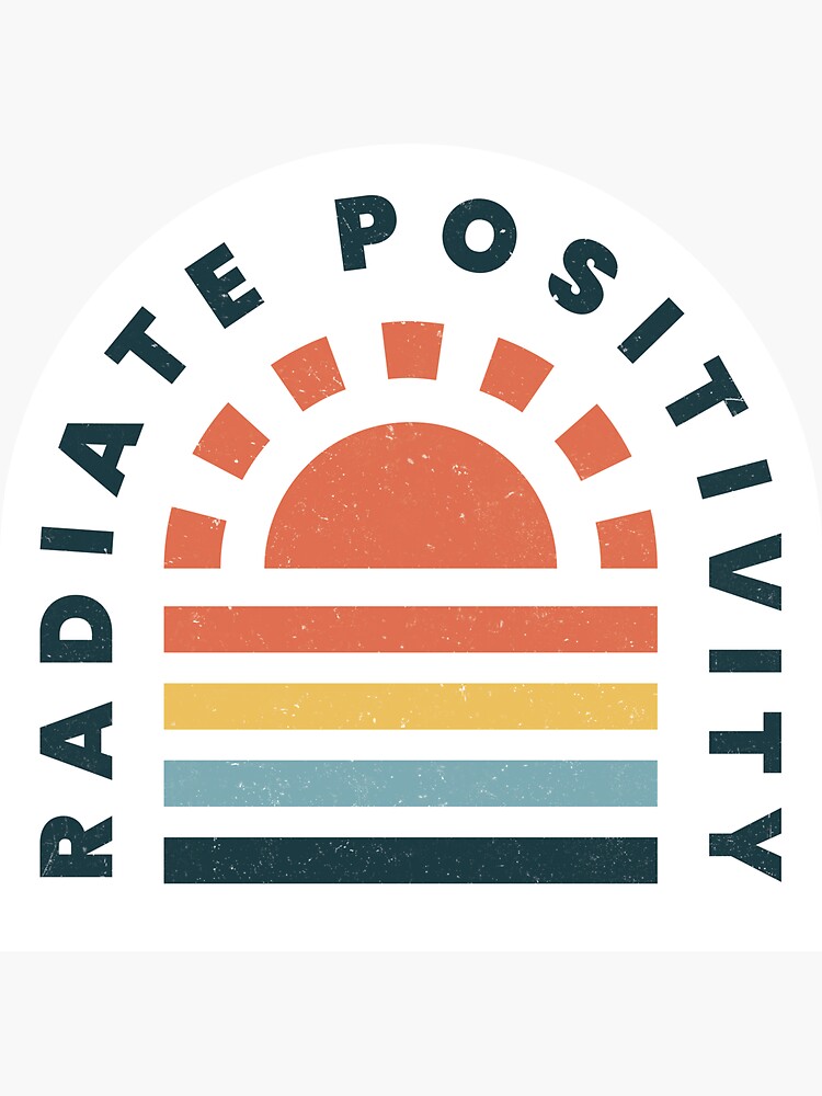"Radiate Positivity" Sticker by innermotion | Redbubble