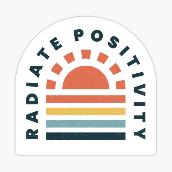 "Radiate Positivity" Sticker by innermotion | Redbubble