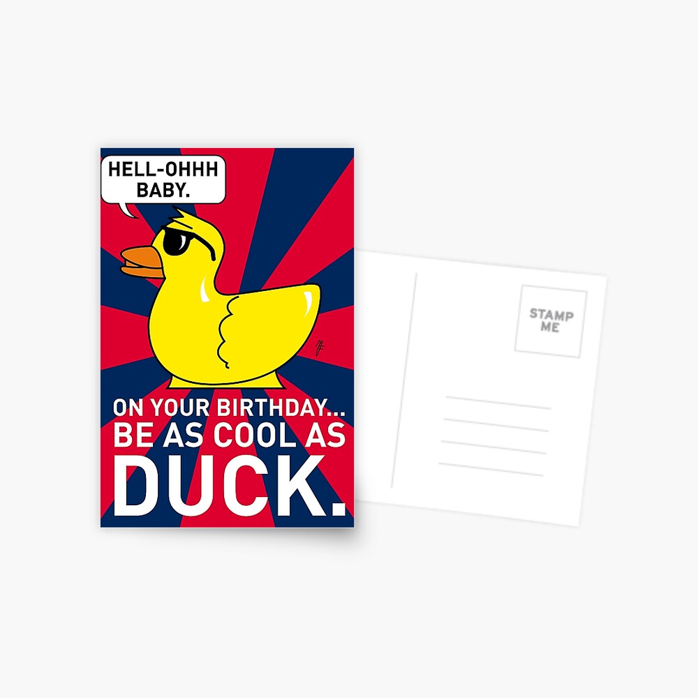 "A Rubber Duck Birthday Card 2" Greeting Card for Sale by mjfouldes ...