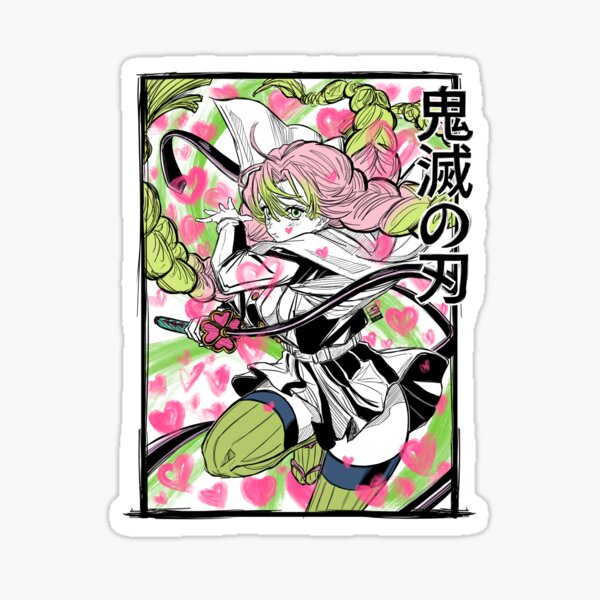 "Demon Slayer - The Love Hashira" Sticker by TheG3a | Redbubble