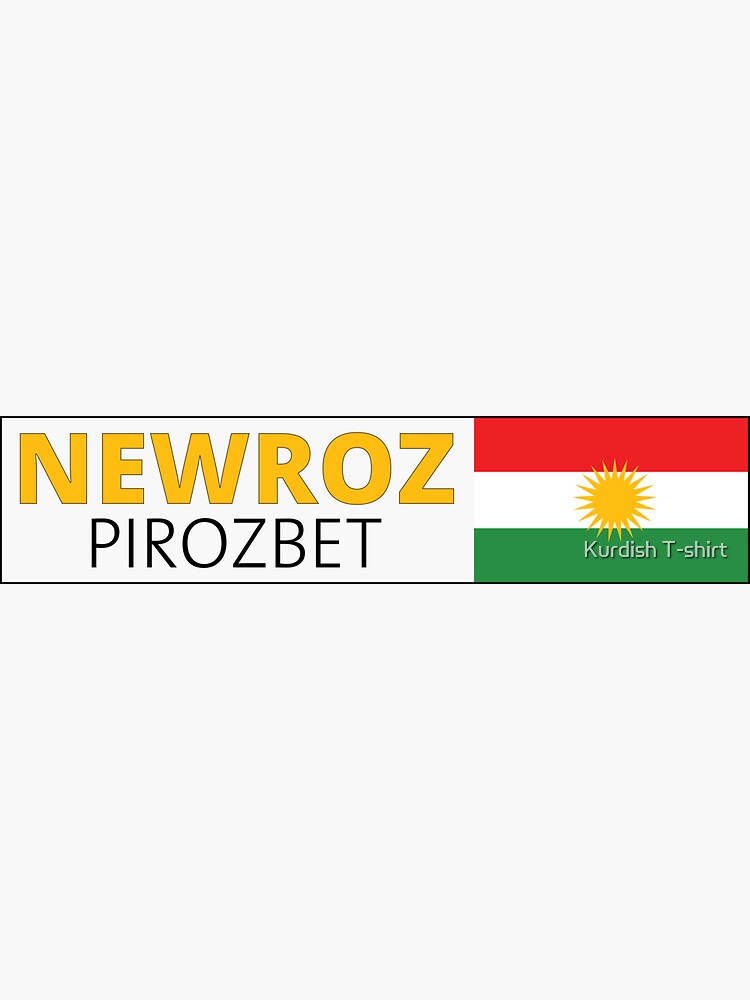 "Newroz pîroz" Sticker for Sale by ebo-tshirt | Redbubble