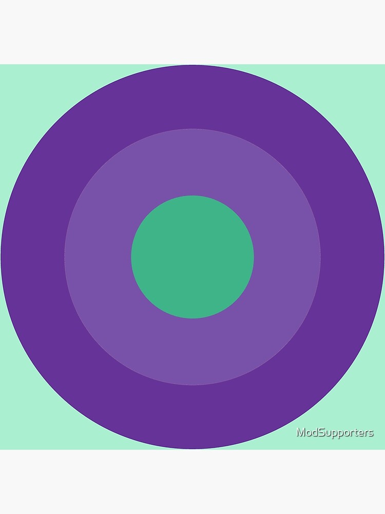 "The Bop! Purple & Green Roundel" Poster for Sale by ModSupporters ...