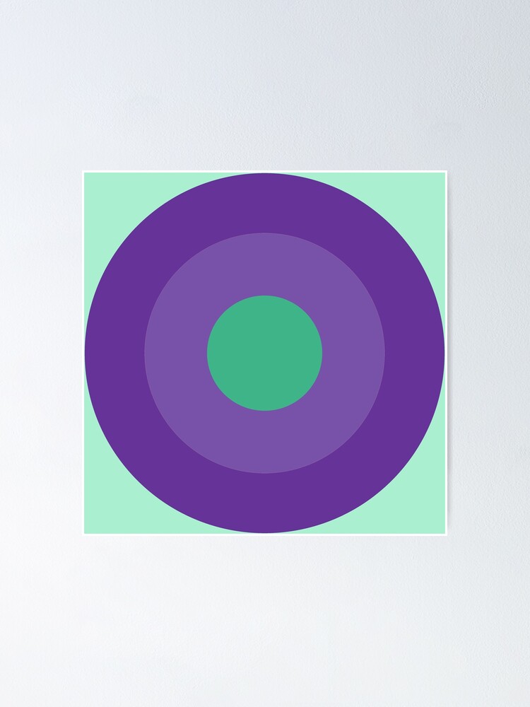 "The Bop! Purple & Green Roundel" Poster for Sale by ModSupporters ...