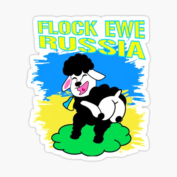 "FLOCK EWE PROTEST WAR SHIRT - TPIR" Sticker for Sale by ...