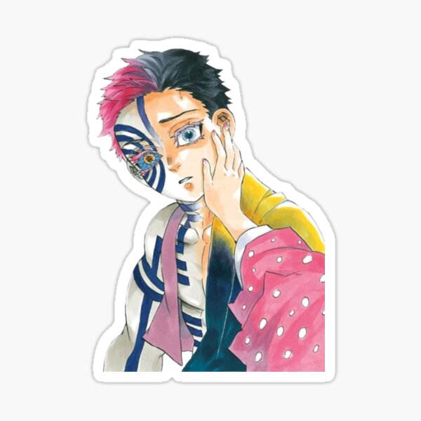 "Akaza - Demon Slayer" Sticker by kittysjuice | Redbubble