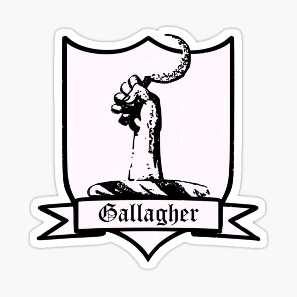 "Gallagher Surname Crest" Sticker by ljrigby | Redbubble