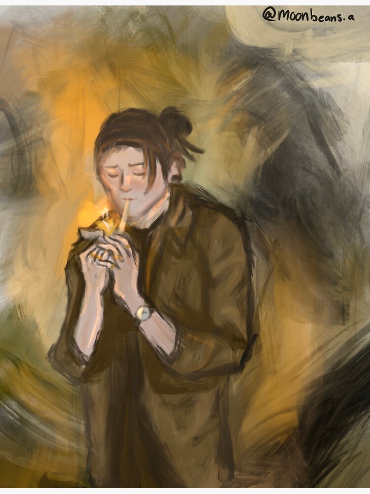 "Suguru Geto Jujutsu Kaisen Smoking" Sticker by Moonbeans-a | Redbubble