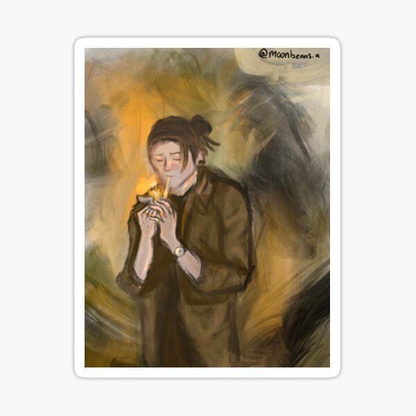 "Suguru Geto Jujutsu Kaisen Smoking" Sticker by Moonbeans-a | Redbubble