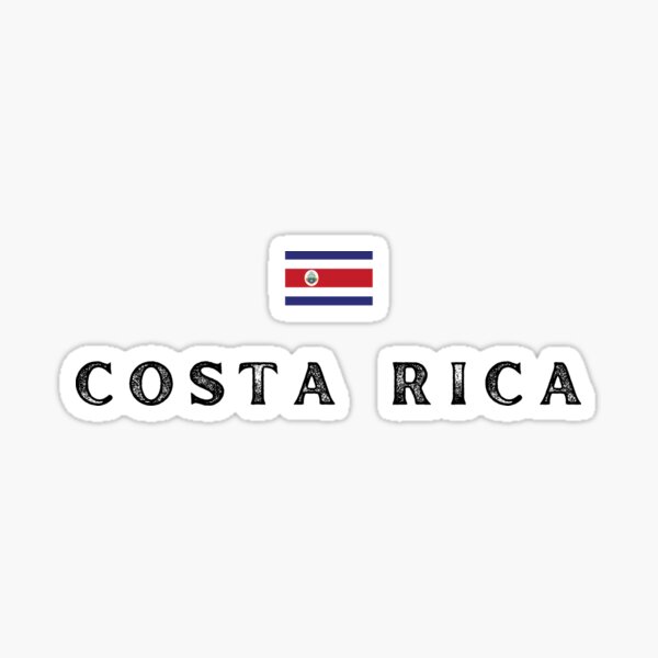 "Costa Rican flag" Sticker for Sale by eka123 | Redbubble