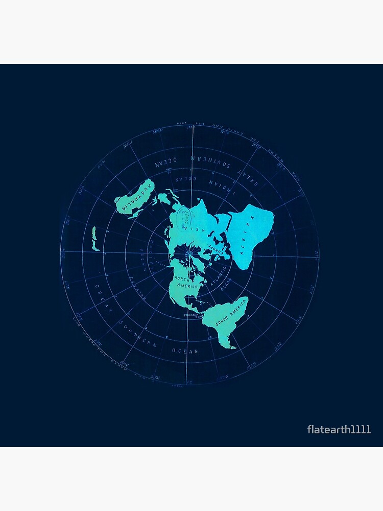 Azimuthal Equidistant Flat Earth Map - United States Map