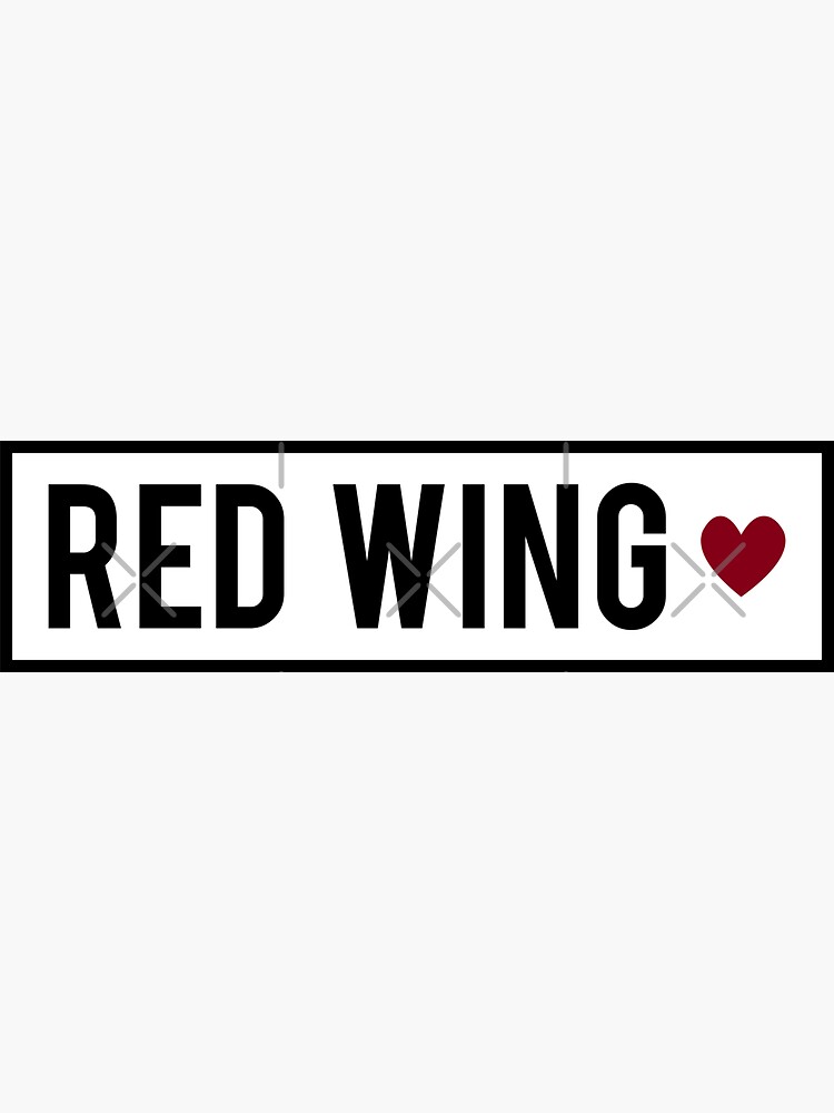 Red Wing Sticker For Sale By Mynameisliana Redbubble