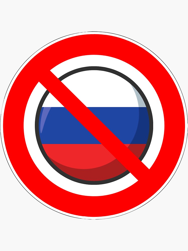 "Anti Russia" Sticker for Sale by EFA-DESIGN | Redbubble