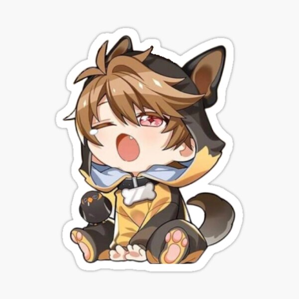 "Luke Pearce (Raven) in an animal onesie" Sticker by Kkeire7 | Redbubble