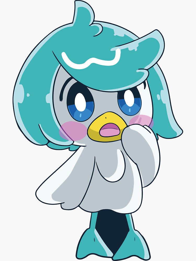"Cute duck Quaxly wondering" Sticker by Bonobofy | Redbubble