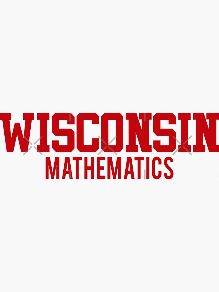 "UW Madison Mathematics Major" Sticker by CollegeRipples | Redbubble