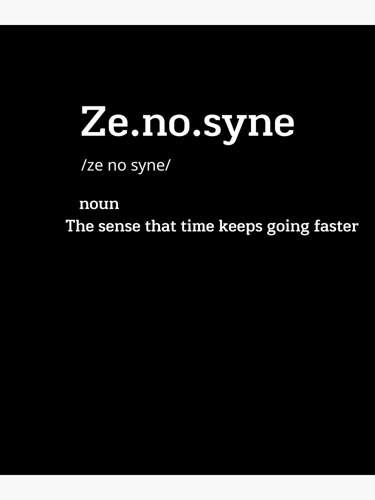 "Zenosyne definition" Sticker by Fa5ad | Redbubble
