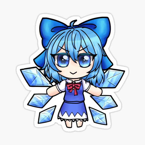 "Chibi of the Day- Cirno" Sticker by Li-Spade | Redbubble