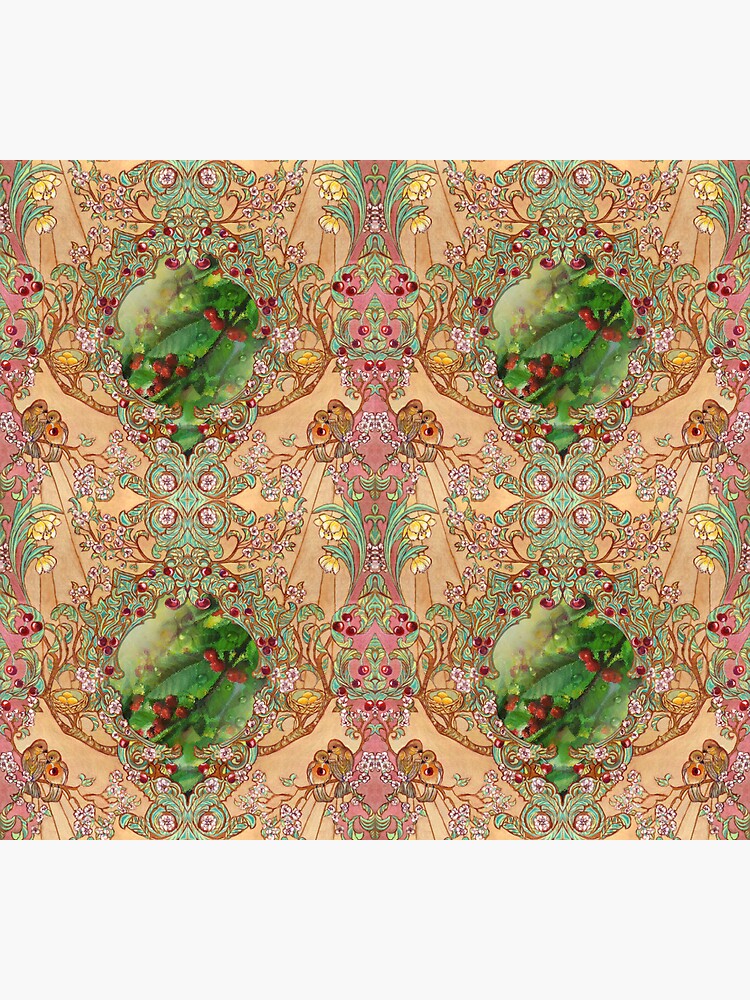 "Victorian Cherry Tree" Sticker by hthibbardart | Redbubble