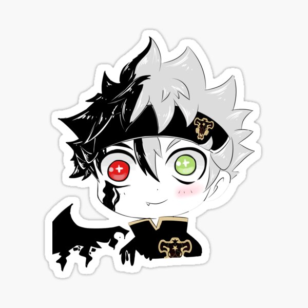 " black clover asta " Sticker by yahya-zegai | Redbubble